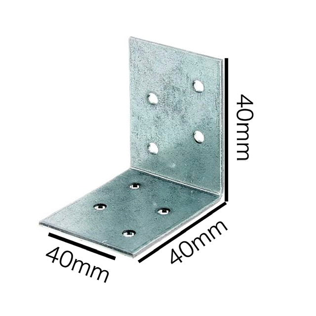 40x40x40 Angle Brackets (Galvanised) – Fixings Direct