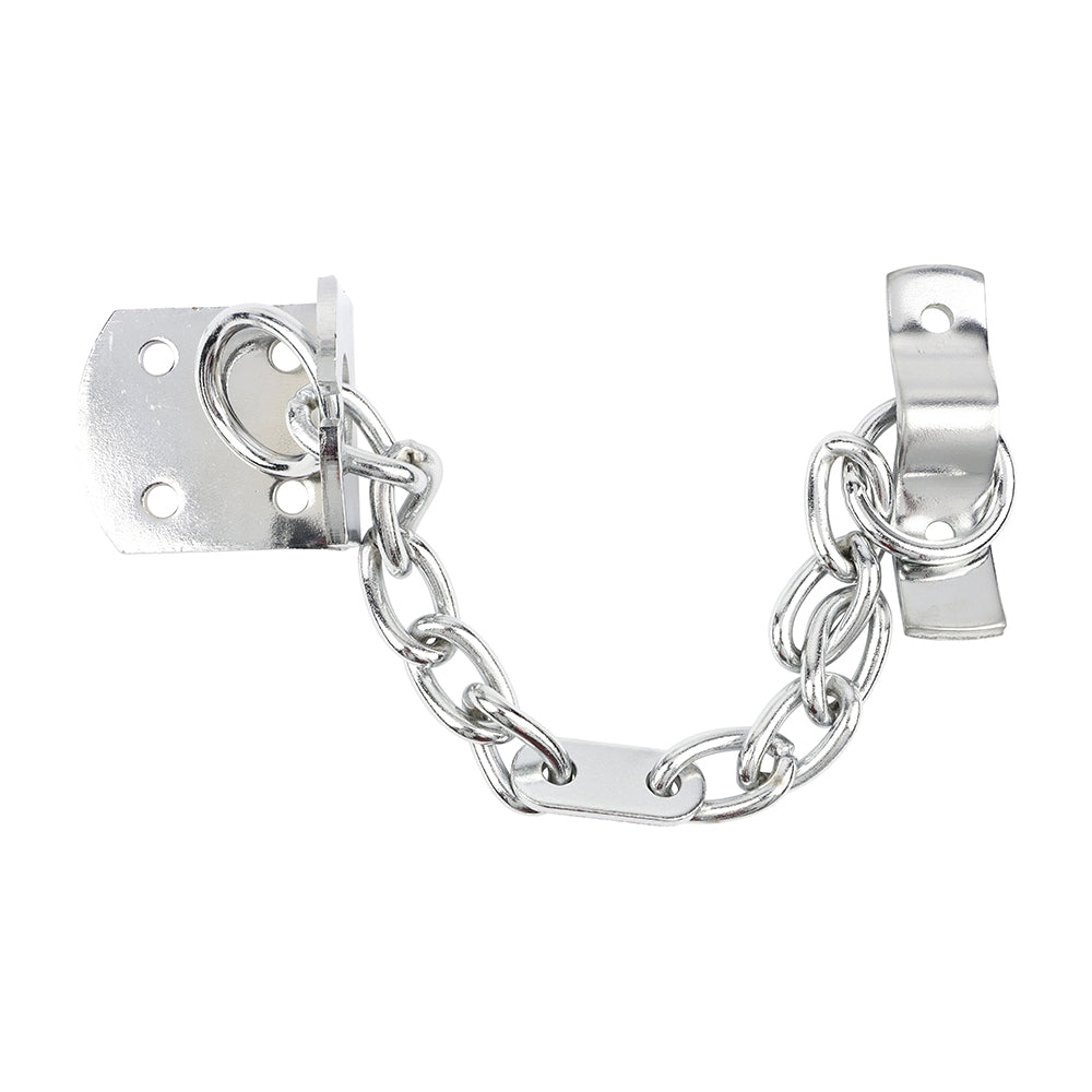 44mm Satin Chrome Security Door Chain – Slim Pattern Door Restrictor f ...