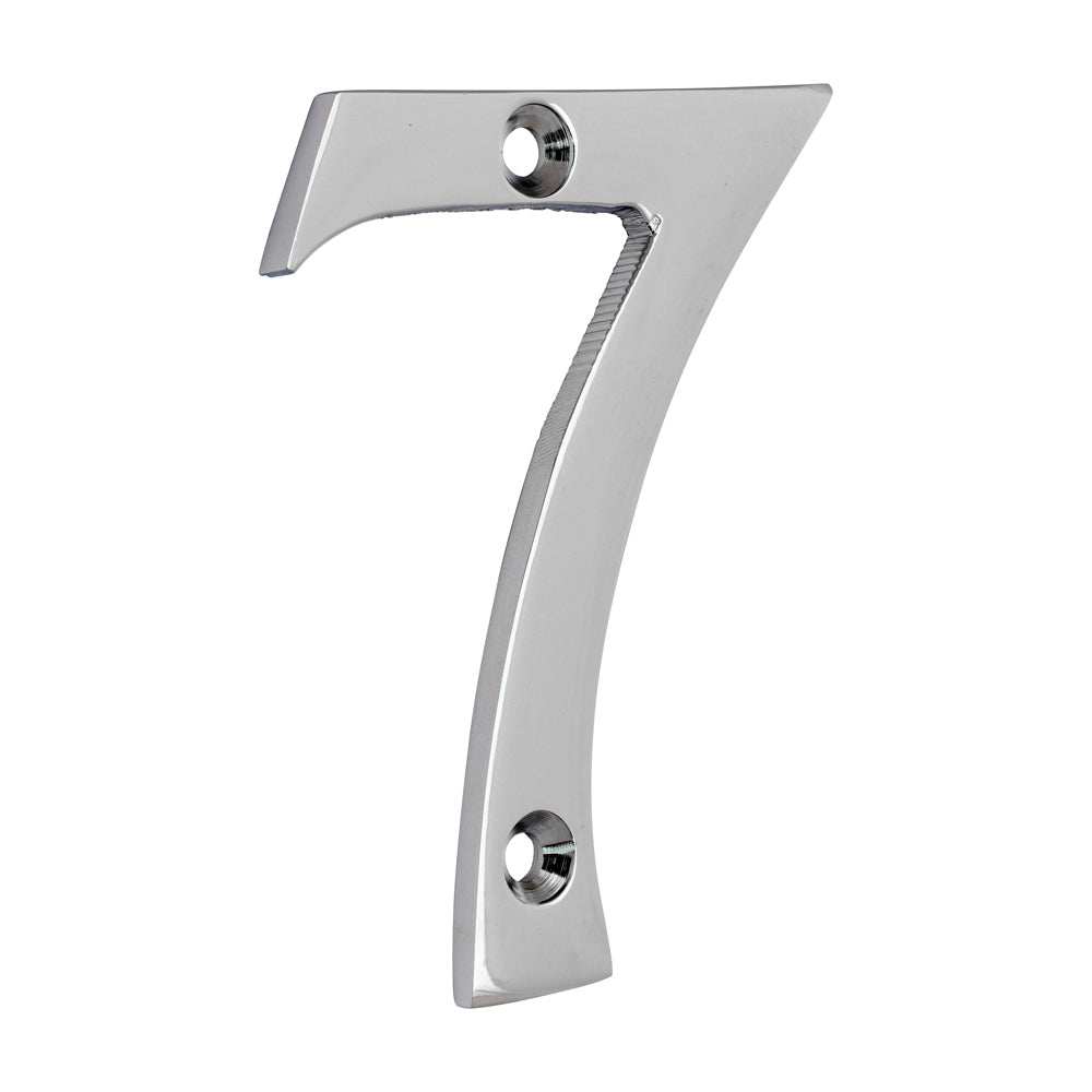 75mm Door Numeral 7 – Polished Chrome House Number for Front Door, Gat ...