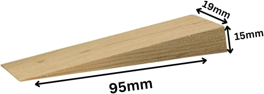48x Hardwood Wooden Wedges (95mm x 19mm) – Fixings Direct