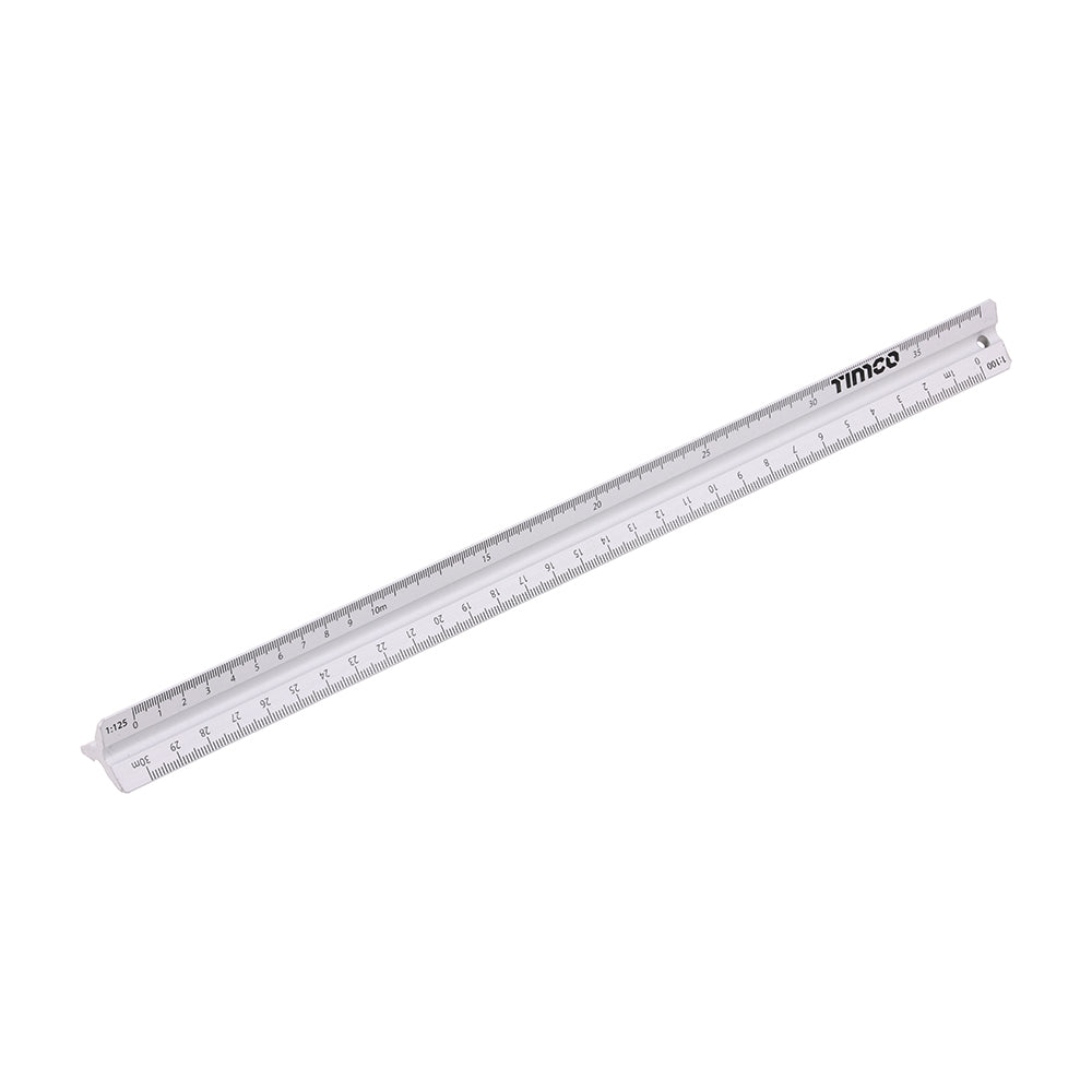 300mm Triangular Scale Ruler | 6 Scales Laser Etched Solid Aluminium A ...