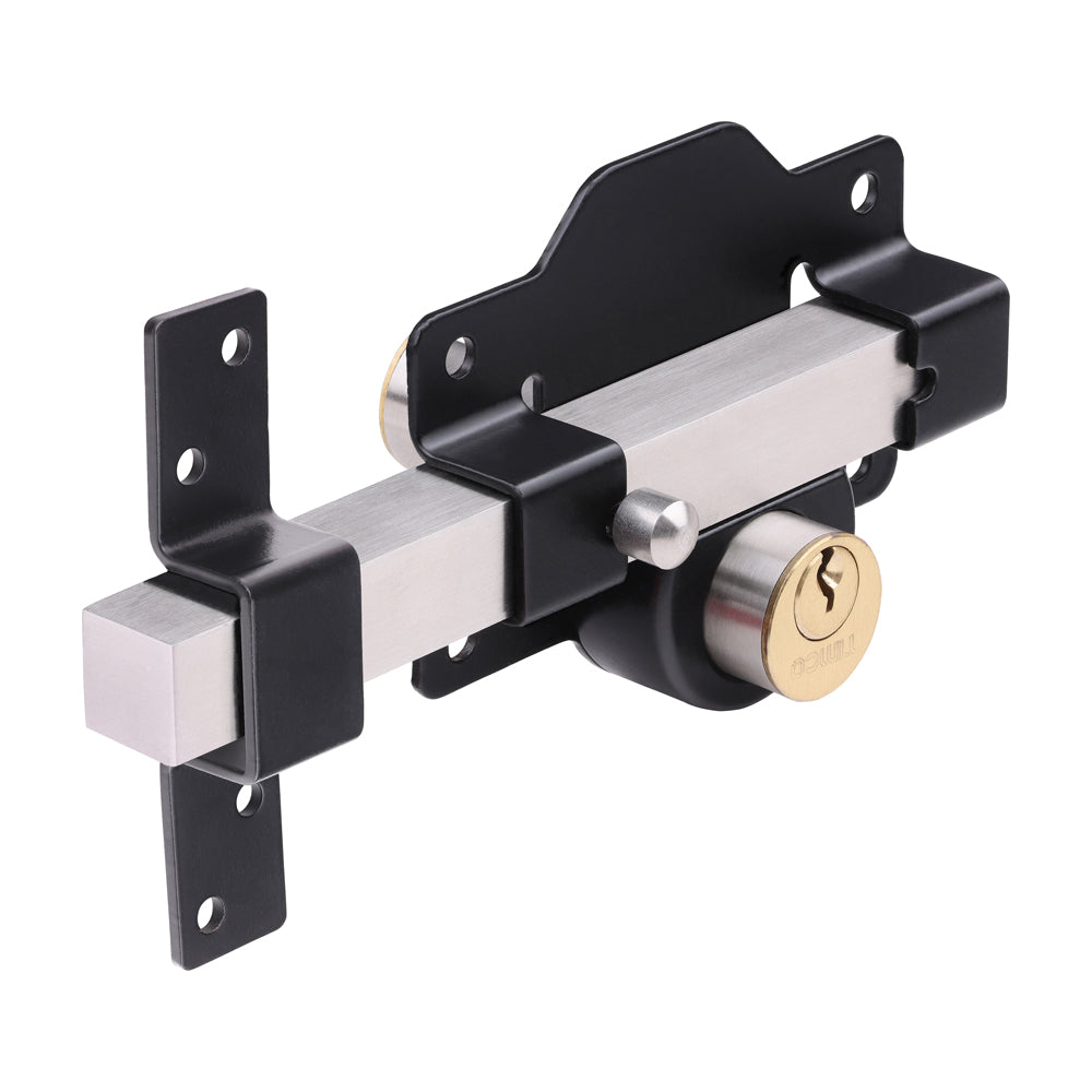 Throw Locks - Double - Black | High Security Gate Lock with Keys & Fix ...
