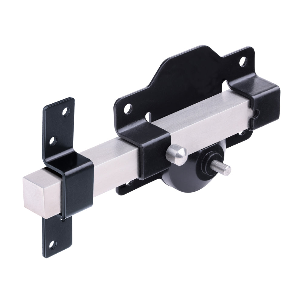 Throw Lock – Single Black Gate Lock with 3 Keys & Fixings – Secure Key ...