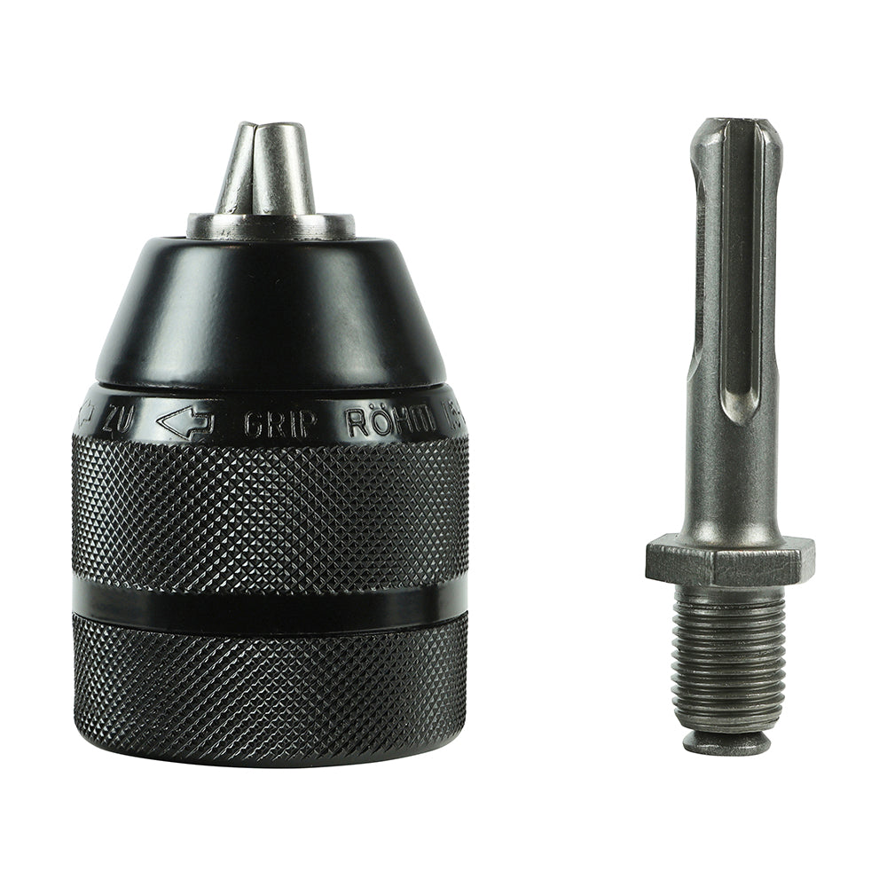 1/2" Keyless Drill Chuck with SDS Plus Adaptor Set – Quick Change Conv ...