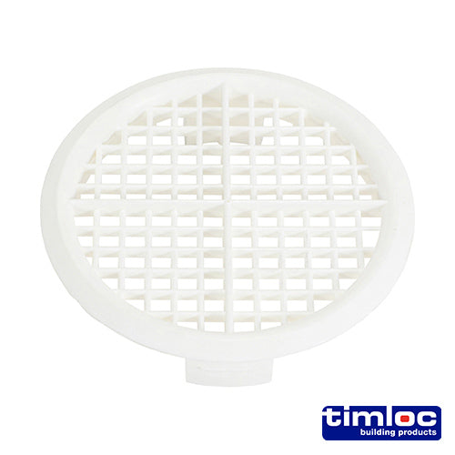 70mm Timloc Push-In Soffit Vent – White Plastic Circular Eaves Roof Ve ...