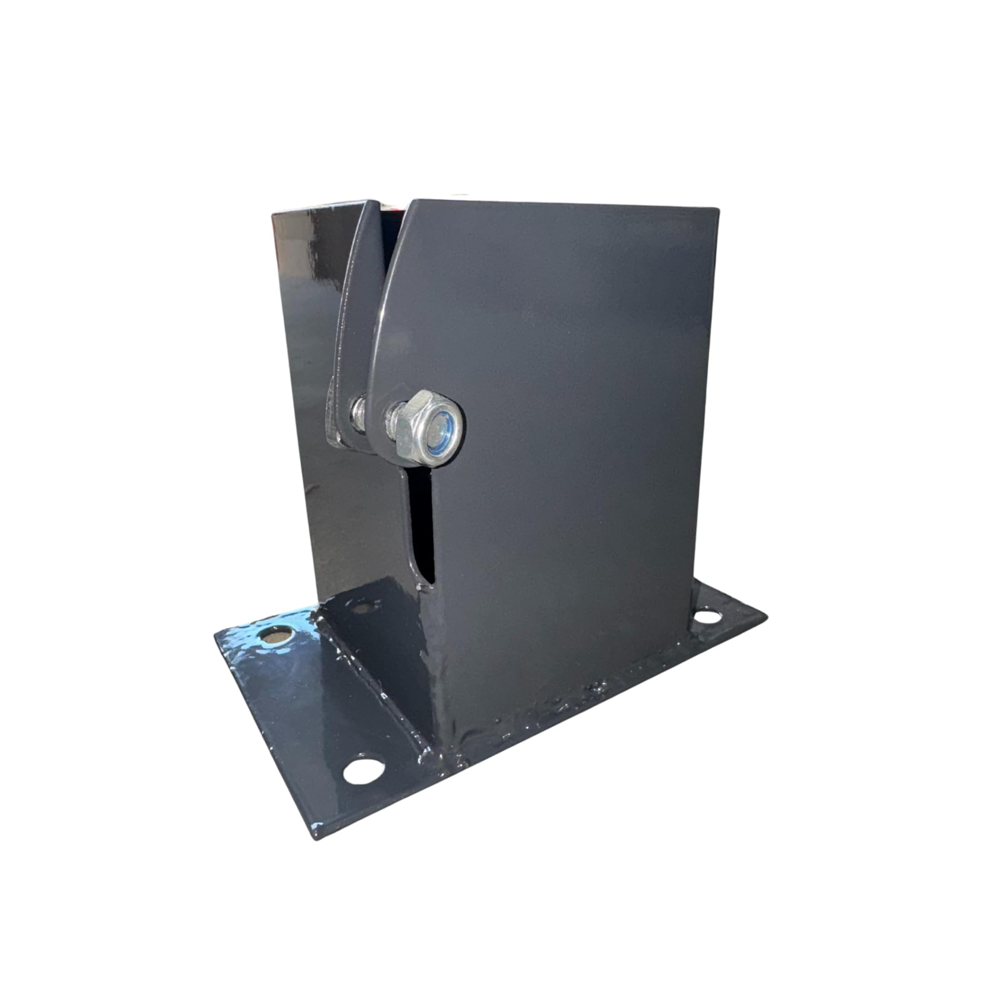 100x100mm Grey Fence Heavy Duty Fence Post Bolt Down Post Support ...