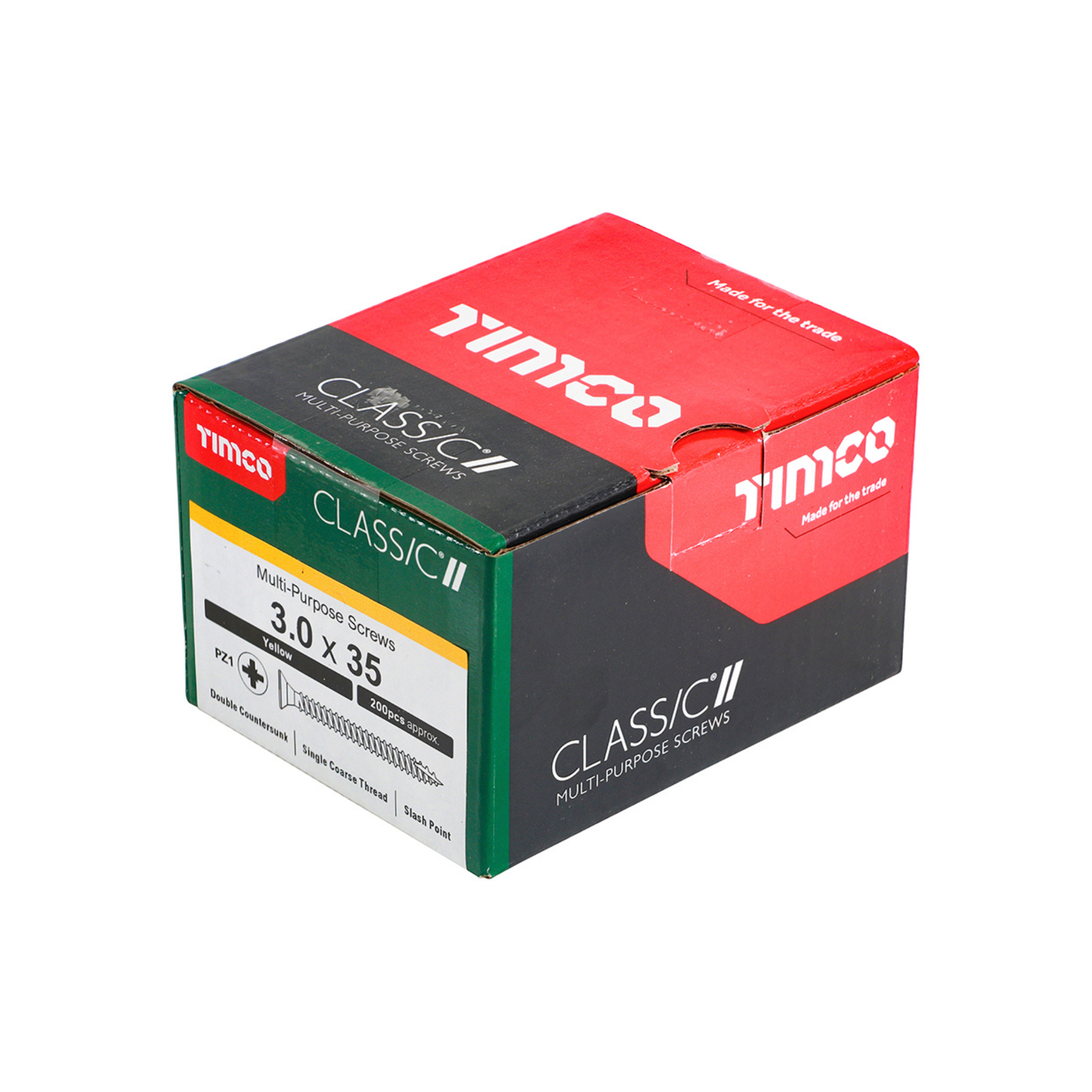 Multi‑Purpose Screw - Double Countersunk - PZ Screw - Yellow - Concret ...