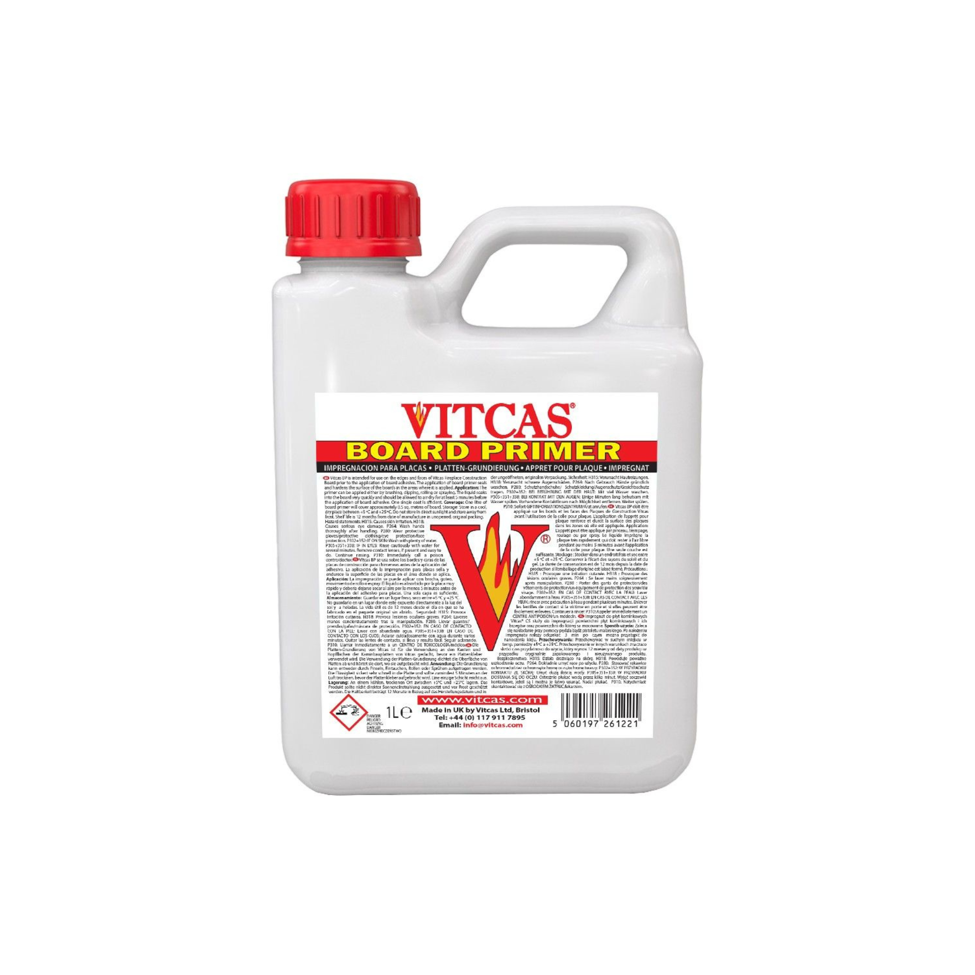 Vitcas - Board Primer 1L – Fixings Direct