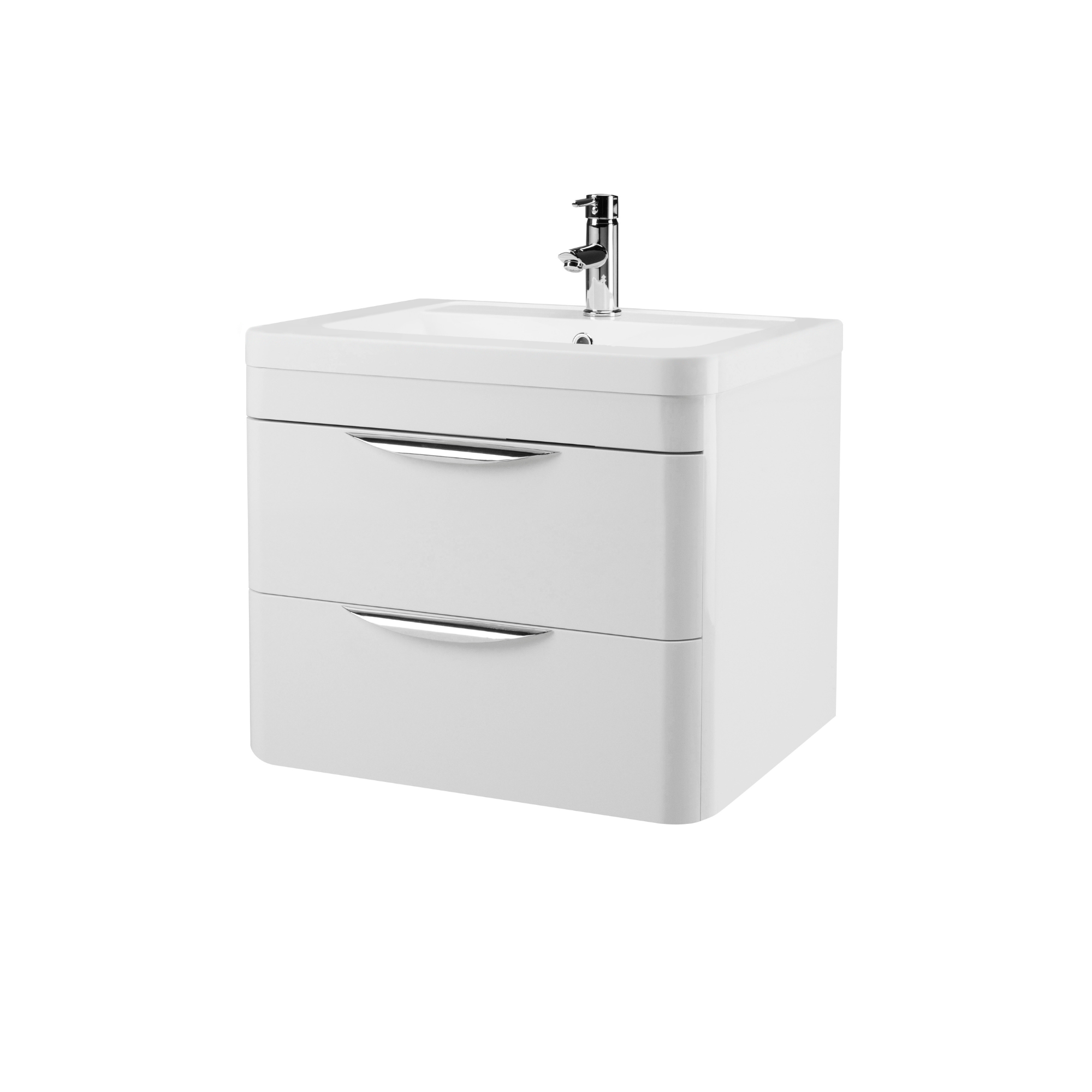 James Parker - London Wall Hung Drawer Vanity Unit with Ceramic Basin ...
