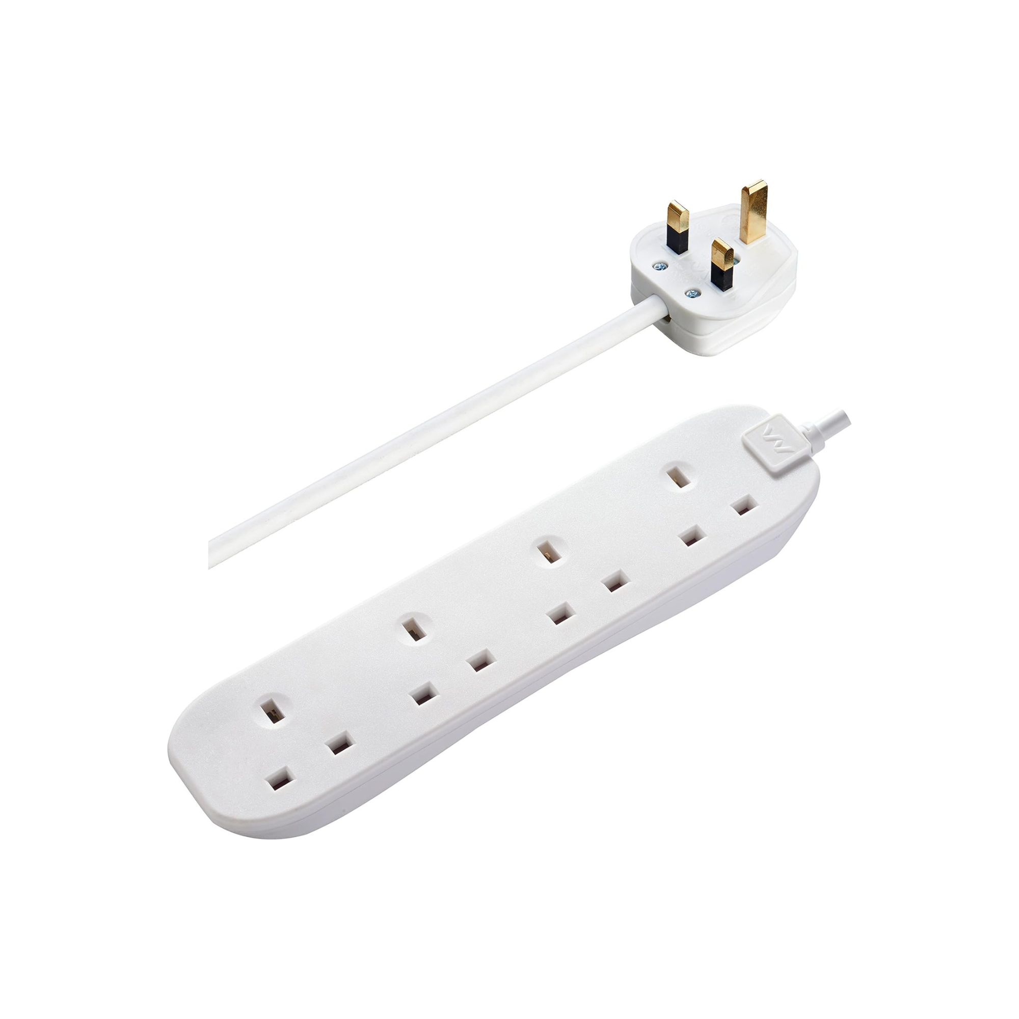 Masterplug - 4 way Extension Lead, 5 meter, 13A – Fixings Direct