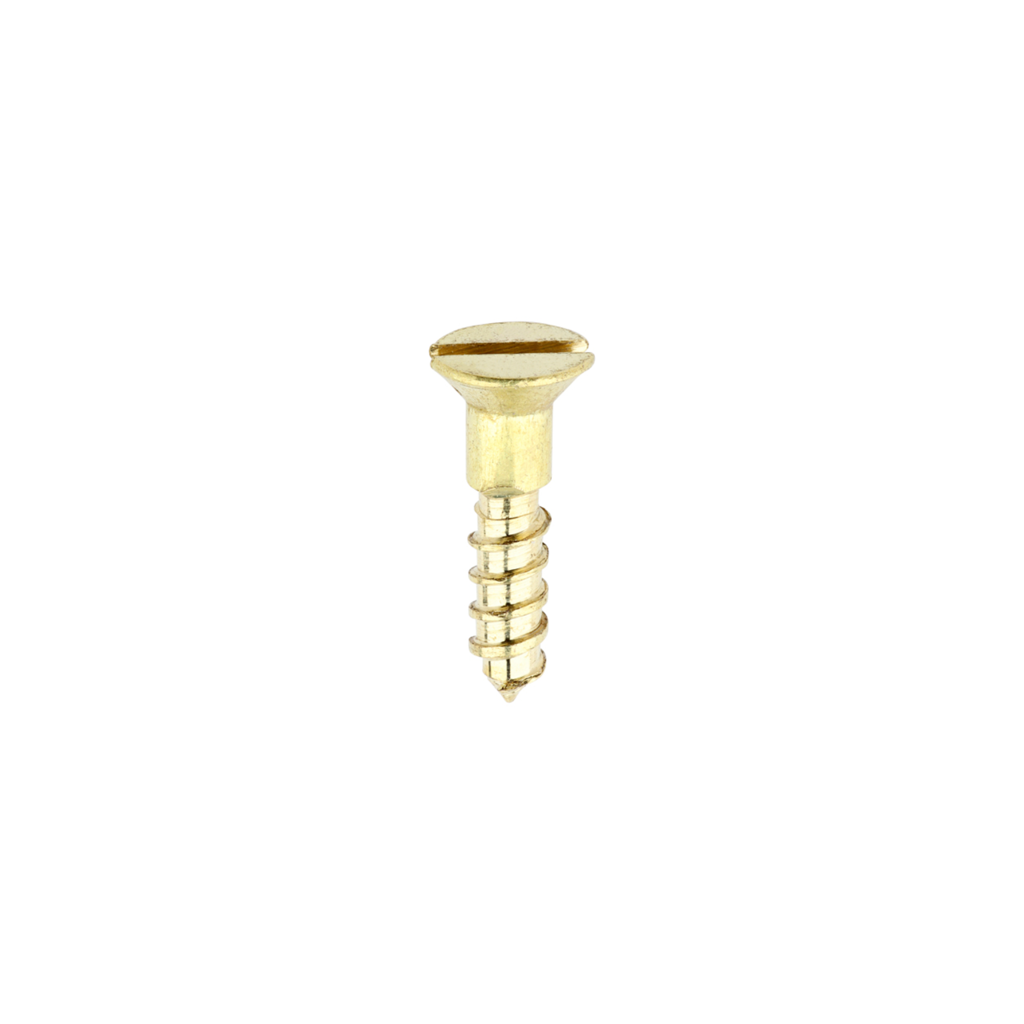 Solid Brass Wood Screws Slotted – Countersunk Screw for Carpentry Wood ...