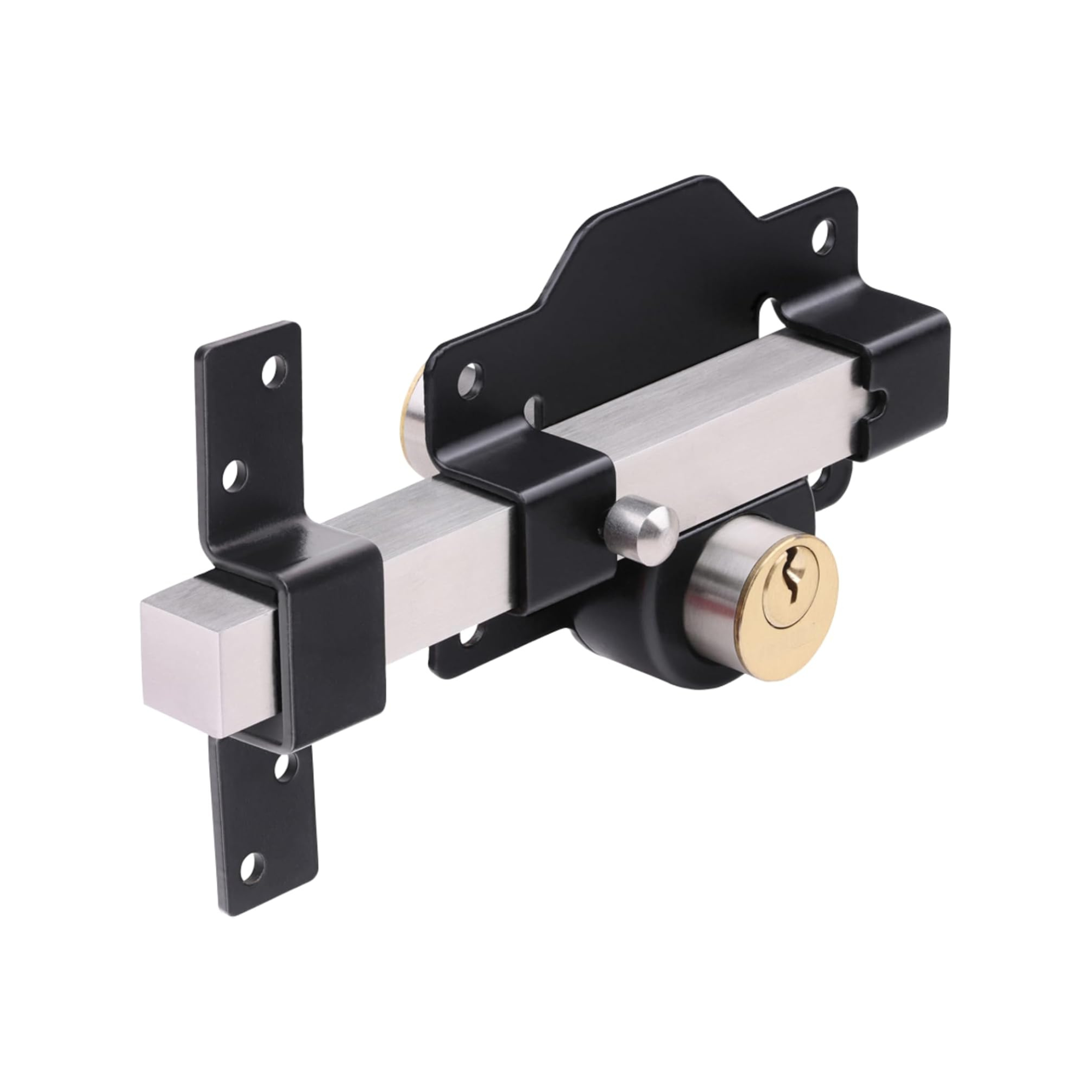Long Throw Sliding Garden Gate Lock - Double Sided Gate to Gate Latch ...