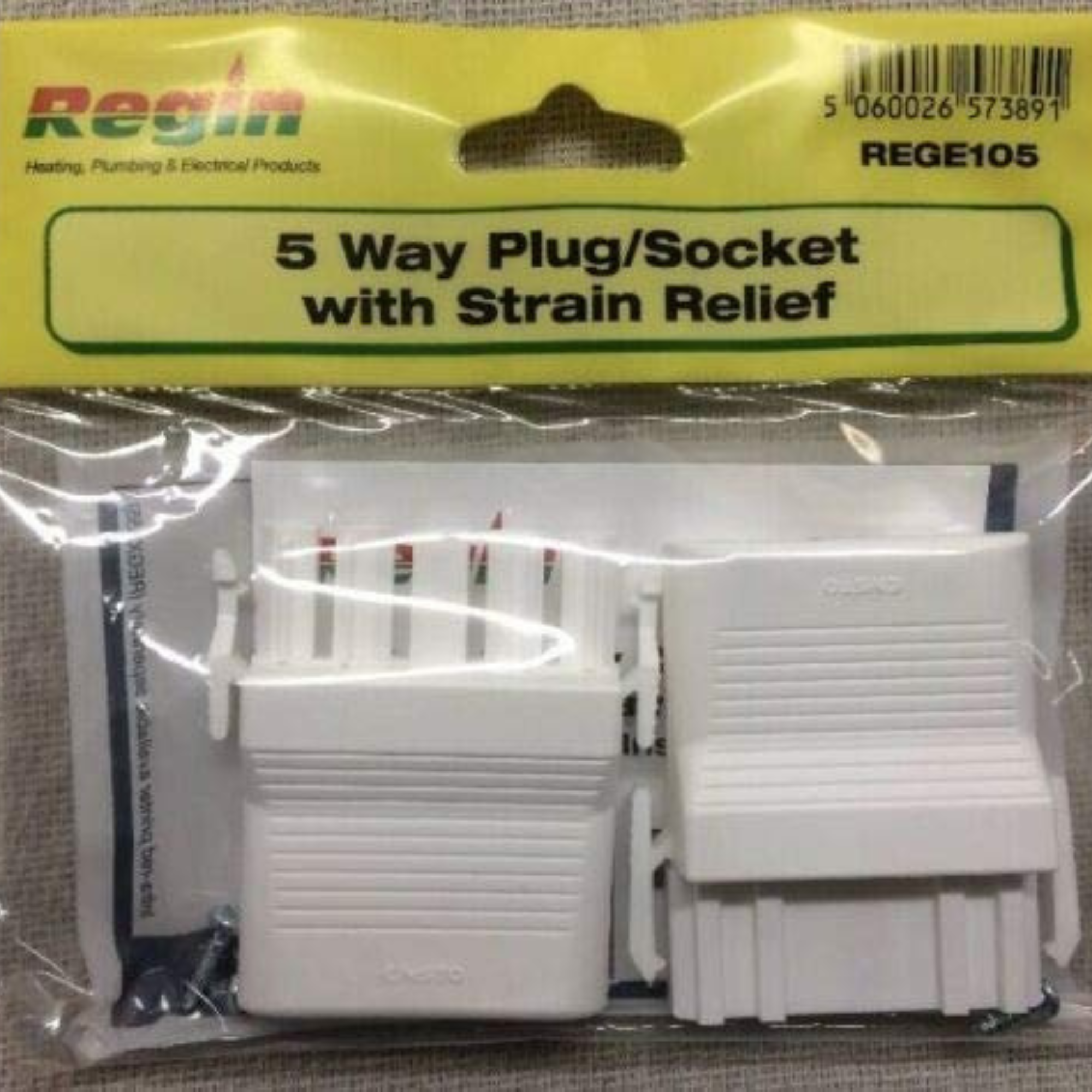 Regin Electrical Plug Sockets - 5 Way Connector Ideal for Valves & Act ...